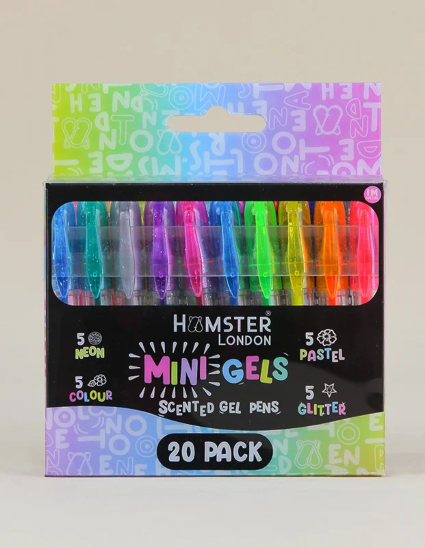Lapiceras Mini Gels x20 - HOLA DECO