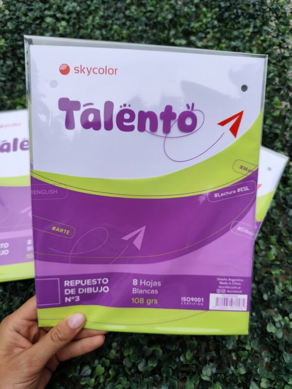 Repuesto de Dibujo Talento Nro 3 BLANCO - Skycolor - HOLA DECO