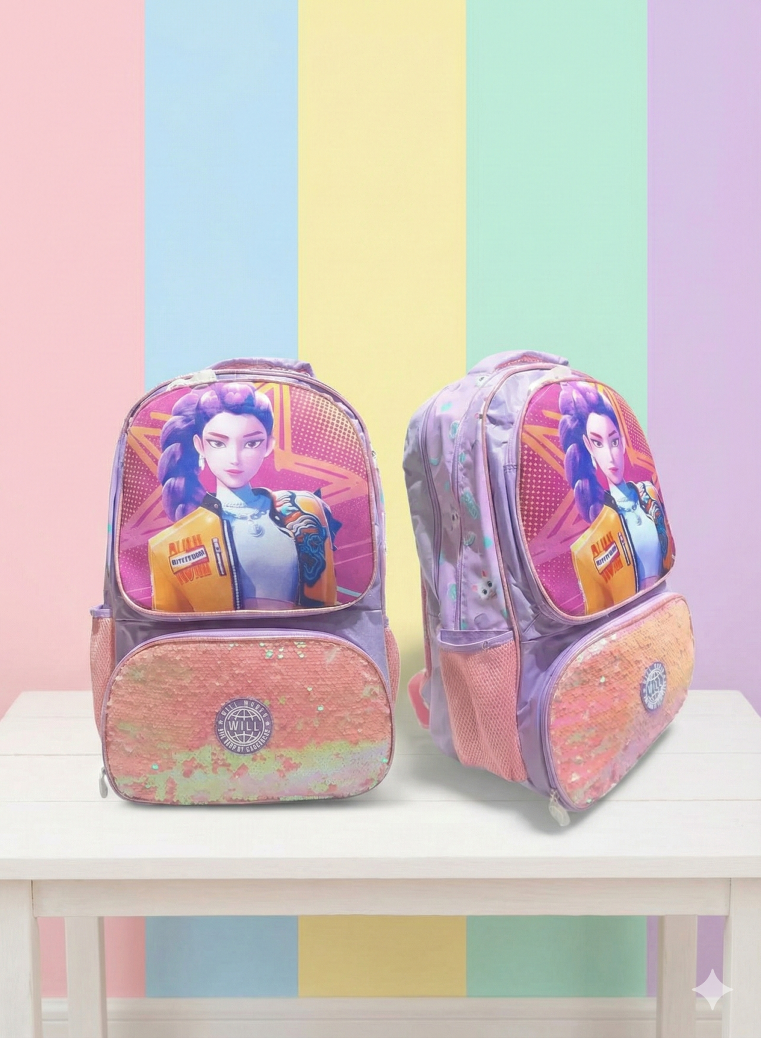 Mochila Premium 18´´- Guerreras K-POP - Hola Deco