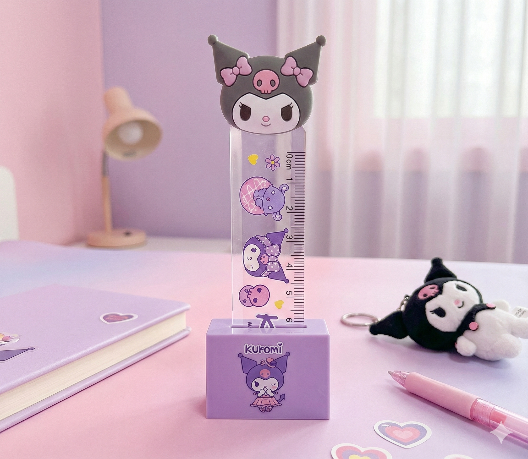 Regla 3D - Kuromi 15cm - Hola Deco